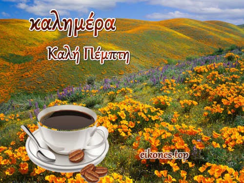 Καλημέρα και καλή Πέμπτη με τις ωραιότερες καλημέρες για σένα ...