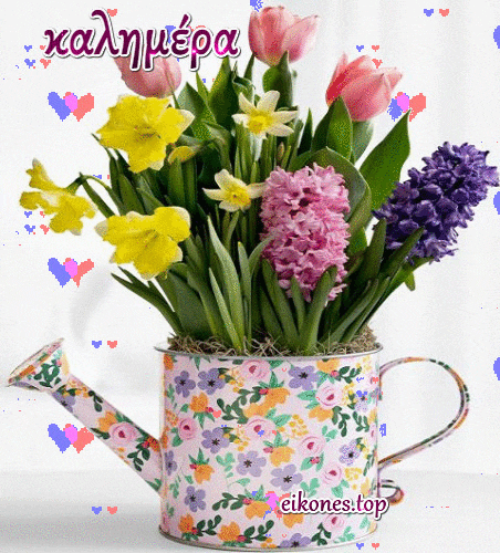 GIFs καλημέρα με καρδούλες - eikones top